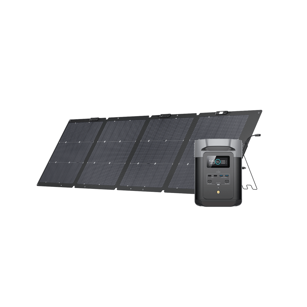 EcoFlow DELTA 2 Solar Generator (PV220W) - 2*220W + DELTA 2 - EcoFlow UK
