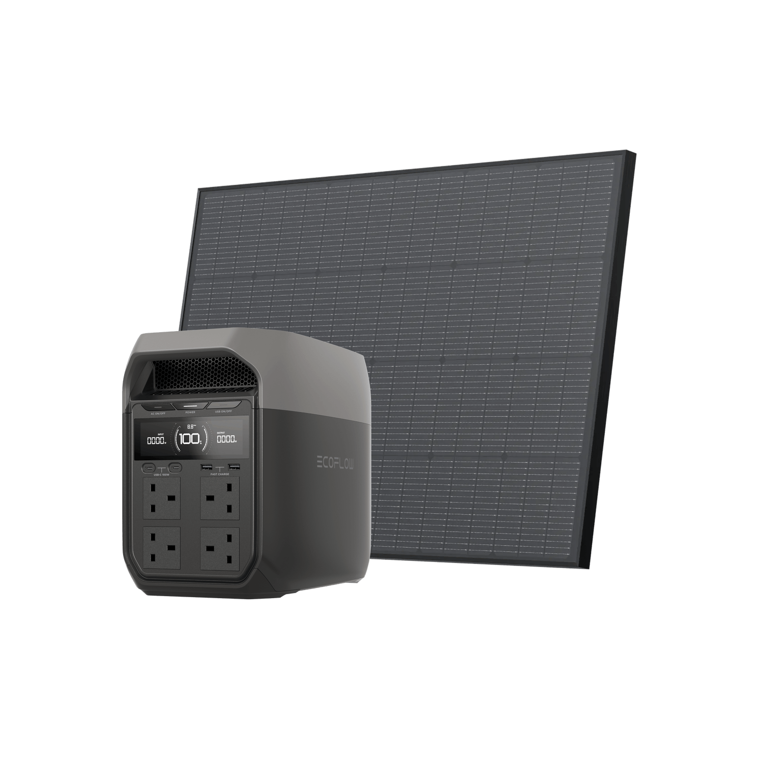 EcoFlow DELTA 3 Series Solar Generator (Rigid PV175W) - DELTA 3 Plus ...