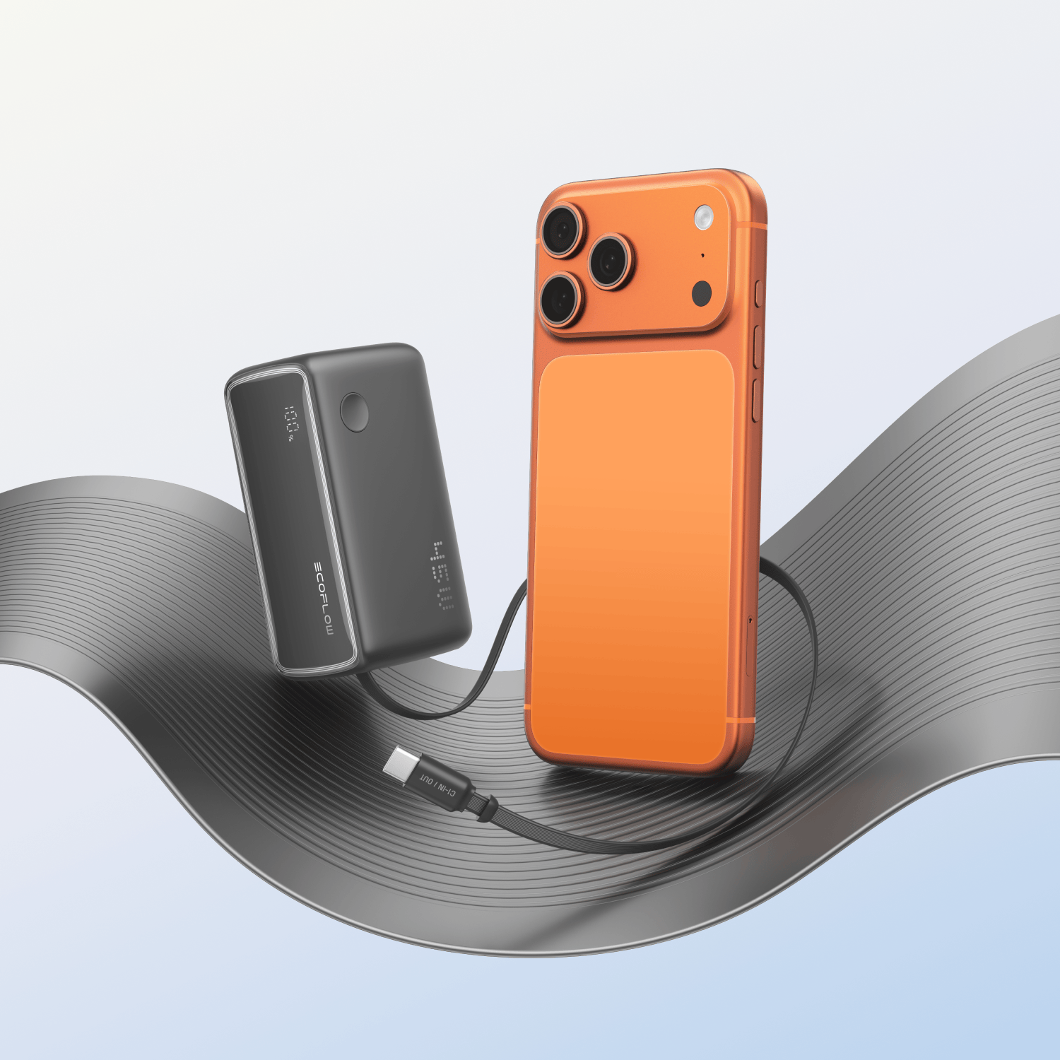 RAPID 10K 45W Retractable Cable Power Bank | EcoFlow - Black - EcoFlow UK