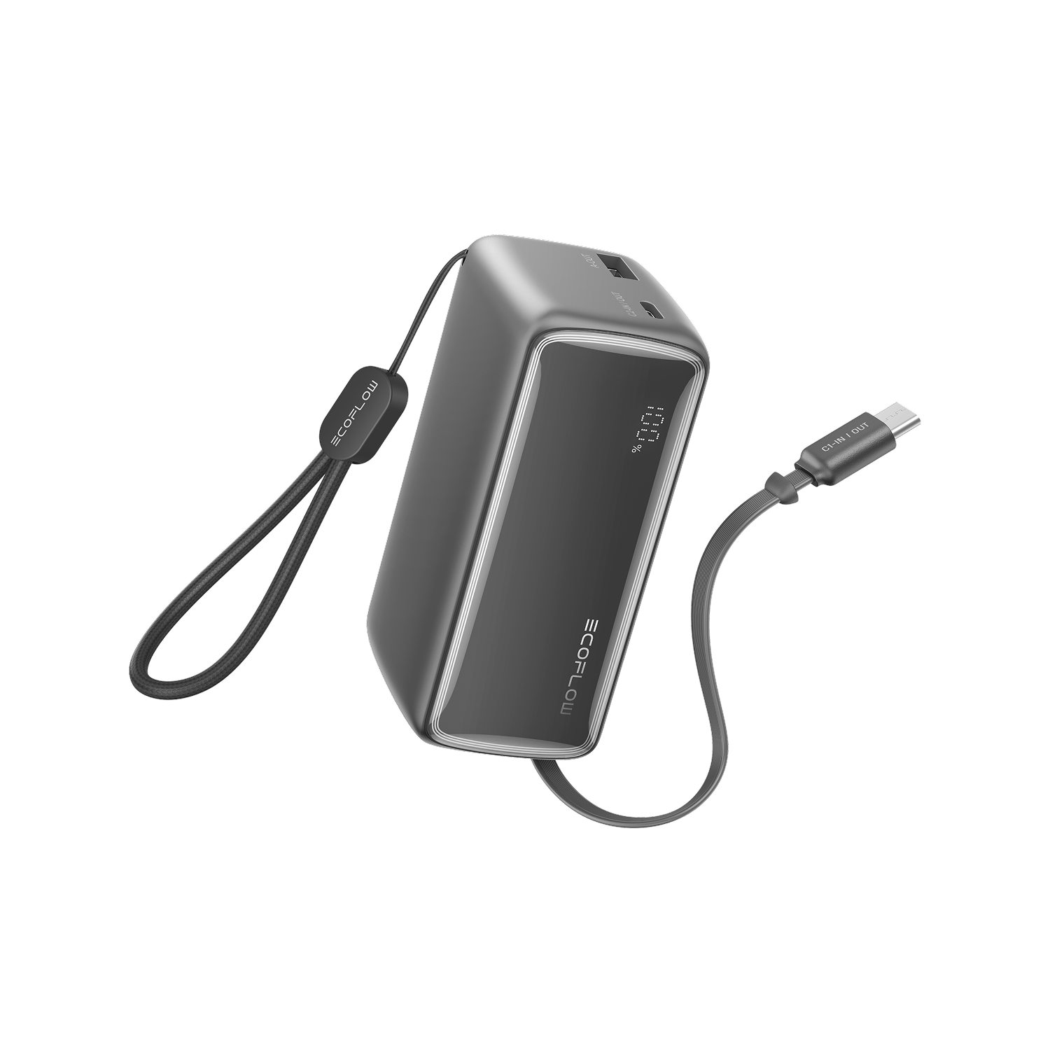 RAPID 10K 45W Retractable Cable Power Bank | EcoFlow - Black - EcoFlow UK