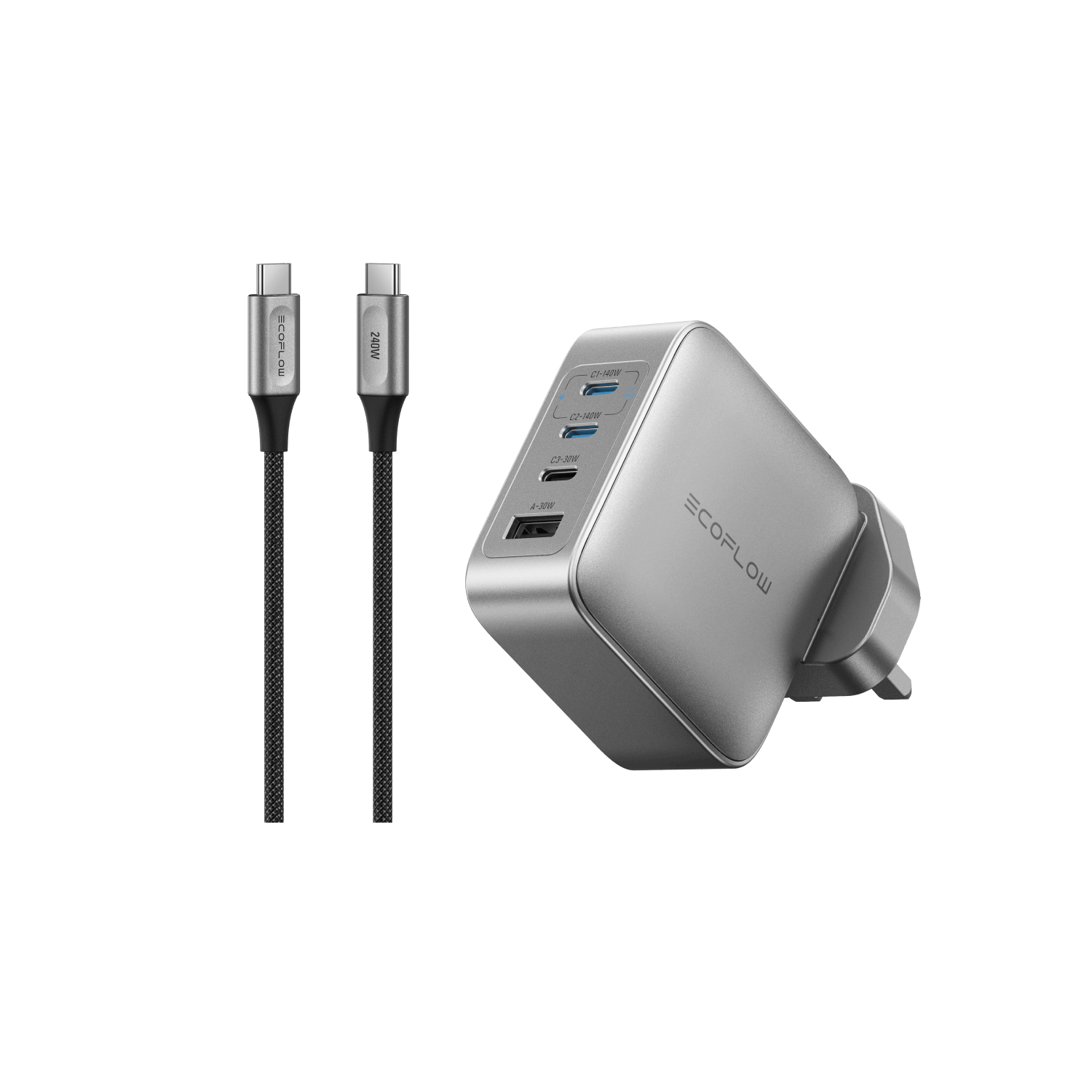 RAPID Pro Charger: 140W, 4 ports & GaN technology | EcoFlow UK - EcoFlow UK