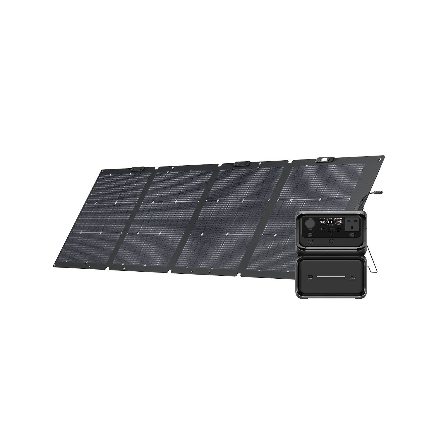 EcoFlow RIVER 3 Plus Solar Generator - RIVER 3 Plus / 160W Portable ...