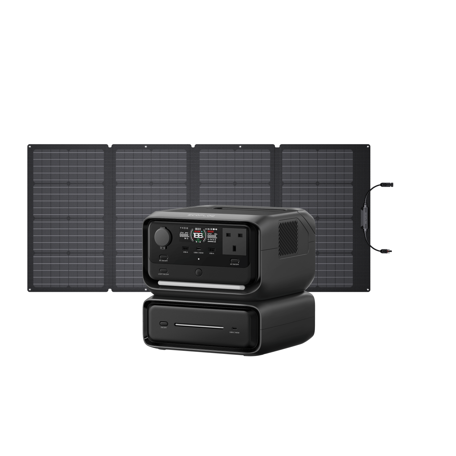 EcoFlow RIVER 3 Plus Solar Generator - RIVER 3 Max Plus / 220W Portable ...