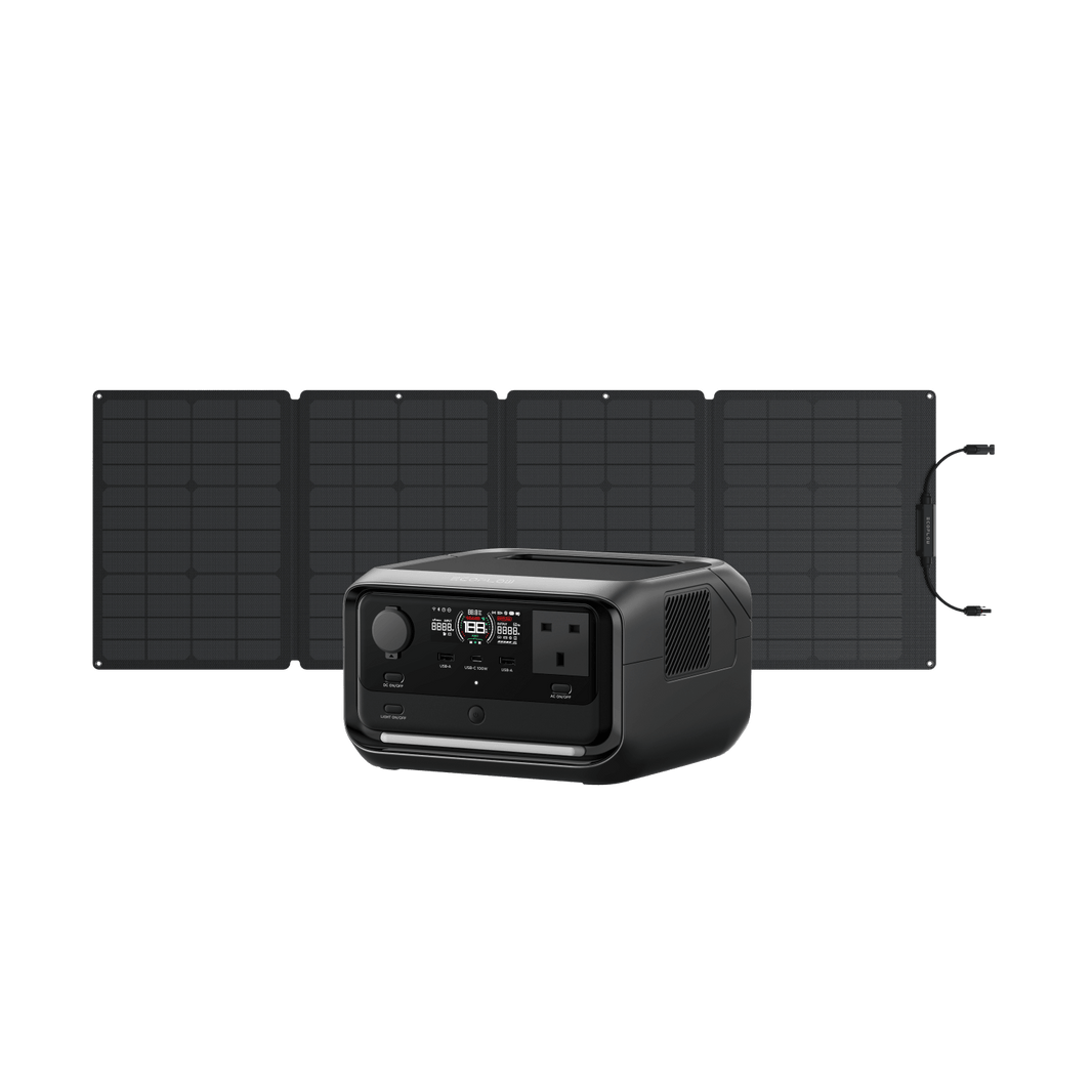 EcoFlow RIVER 3 Plus Solar Generator - RIVER 3 Max Plus / 220W Portable Solar Panel - EcoFlow UK