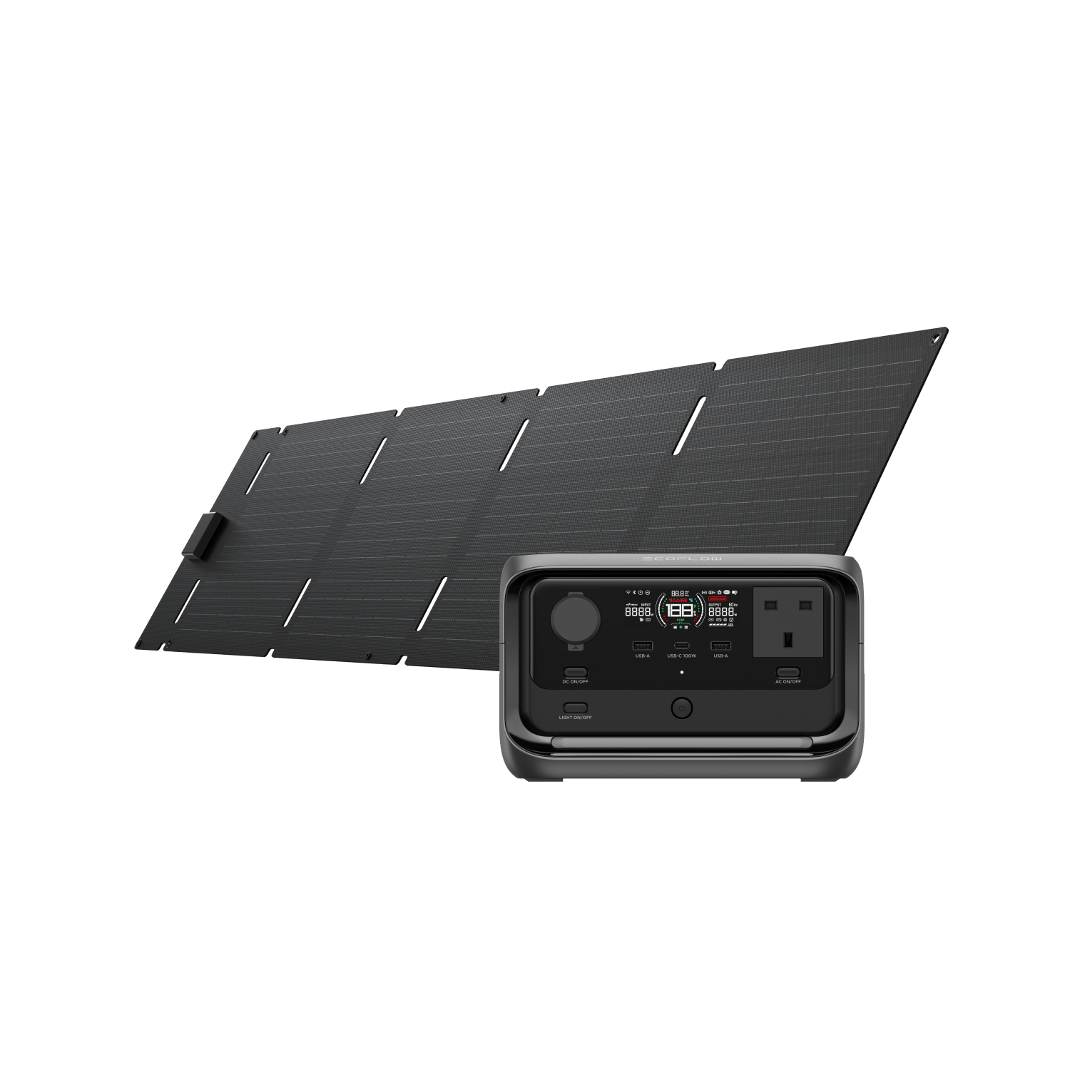 EcoFlow RIVER 3 Plus Solar Generator - RIVER 3 Max Plus / 220W Portable ...