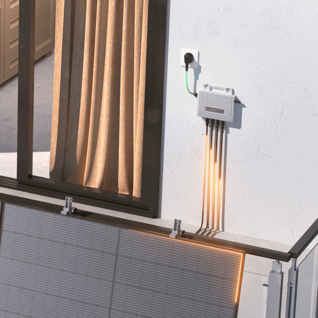 EcoFlow STREAM Microinverter - STREAM Microinverter + 2 × 450W Rigid ...