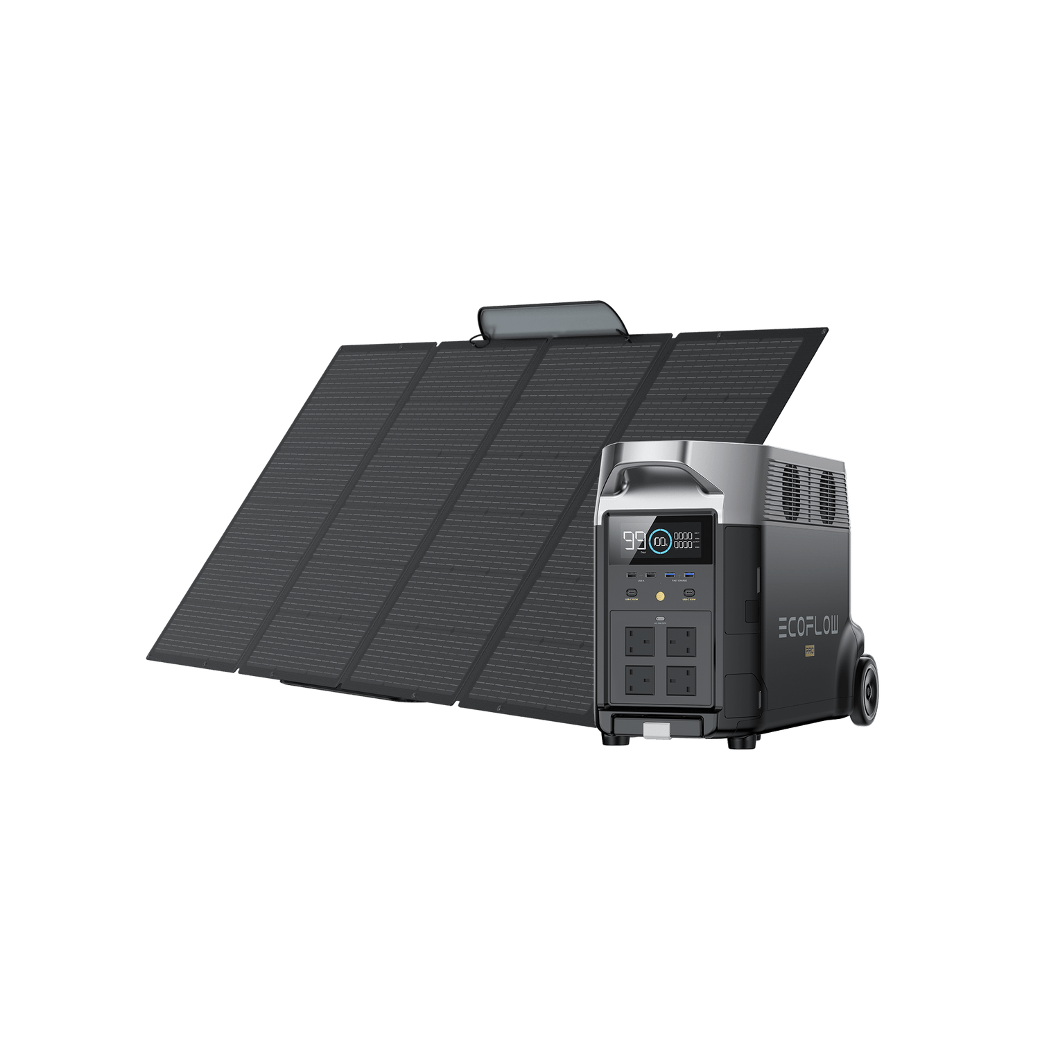 EcoFlow DELTA Pro Solar Generator (Portable PV400W) - 3*400W + DELTA ...